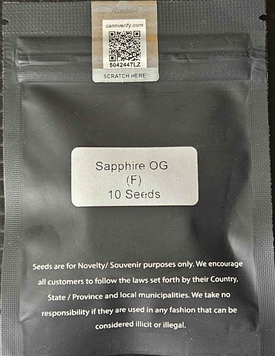 Humboldt Seed Organization - Sapphire OG – Meraki Genetics